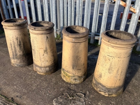 Victorian buff chimney pots