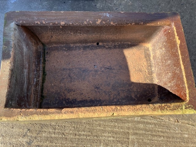 Four Victorian salt glazed troughs