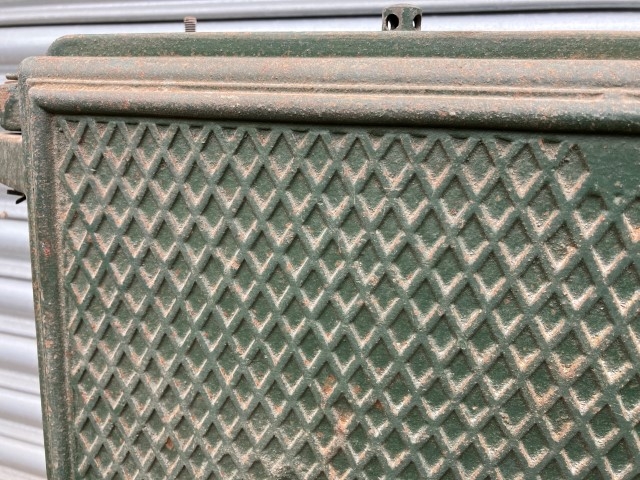 Vintage cast iron fuse box