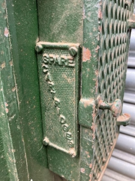 Vintage cast iron fuse box